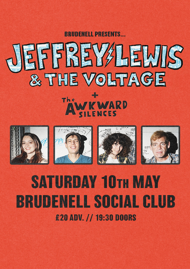 Jeffrey Lewis The Voltage The Awkward Silences - Gig at Leeds Brudenell ...